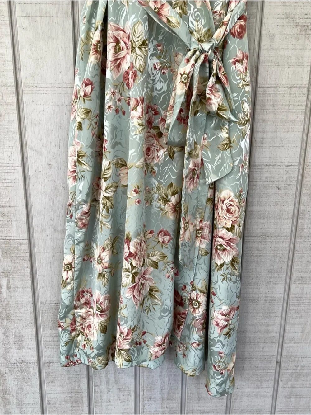 Vintage | Intimates & Sleepwear | Vintage August Max Woman Blue Floral ...